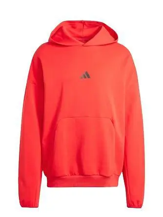 Adidas Future Icons Small Logo Hoodie - Pure Ruby