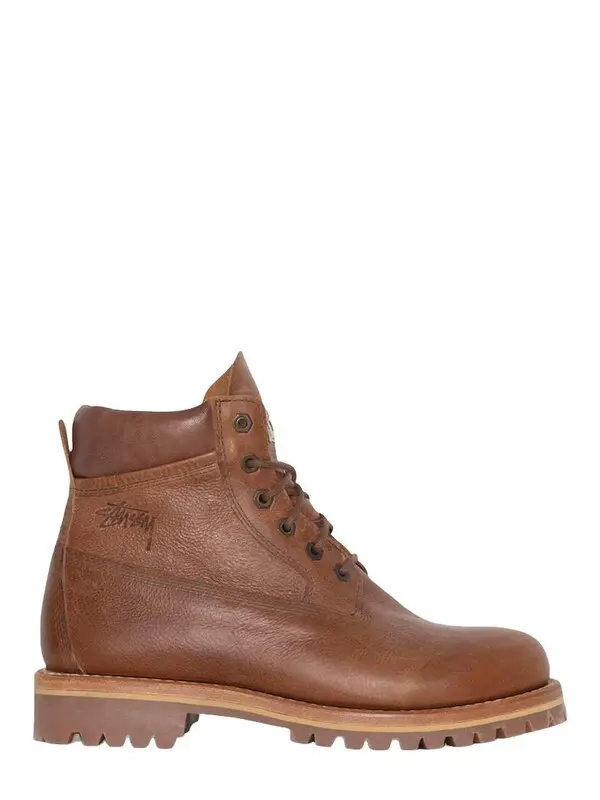 Our Legacy Lace Up Leather Boots - Oak Brown