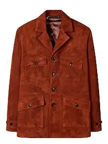 Paul Smith Suede Field Jacket - Red