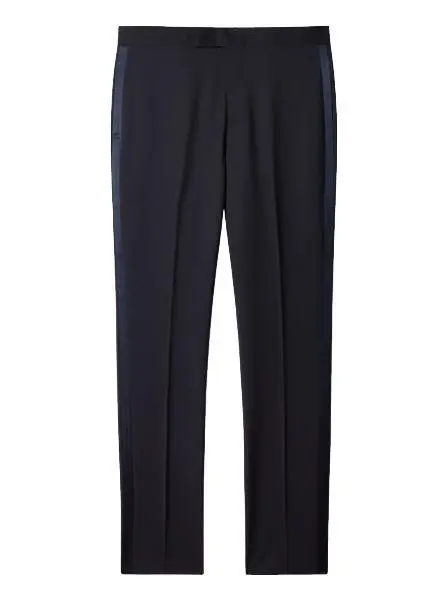 Paul Smith Tailored-fit Wool-mohair Evening Trousers - Blue