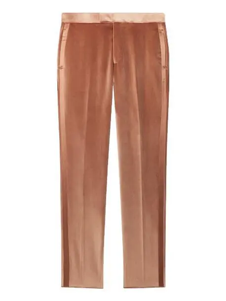 Paul Smith Tailored-fit Velvet Trousers - Brown