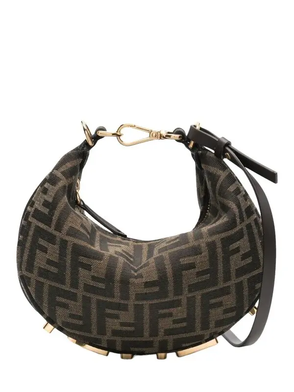 Fendi Graphy Ff Hobo Bag - Brown