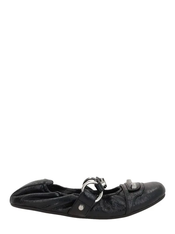 Balenciaga City Leather Ballets - Black