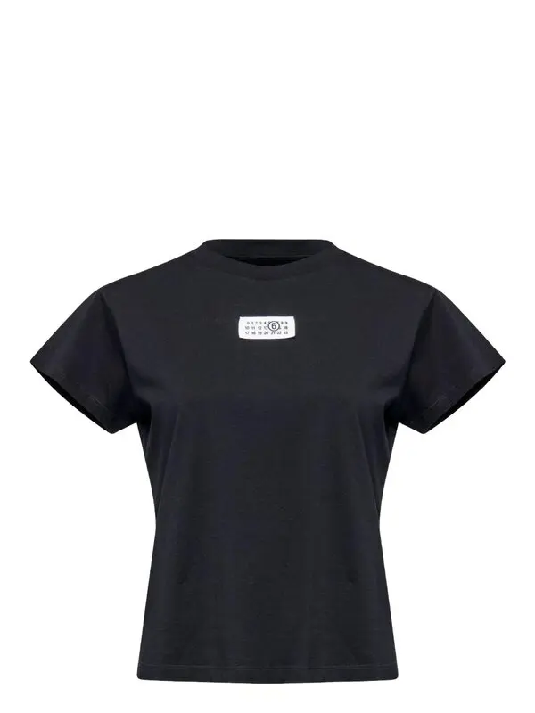 MAISON MARGIELA Logo Cotton T-shirt - Black