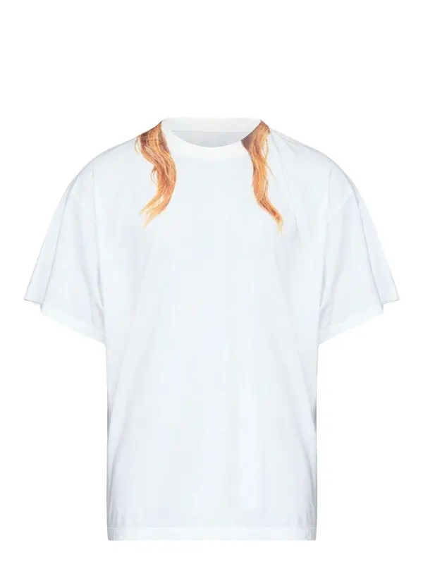 MAISON MARGIELA Logo Cotton T-shirt - White