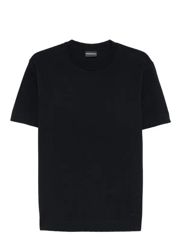 Emporio Armani Logo Cotton T-shirt - Blue