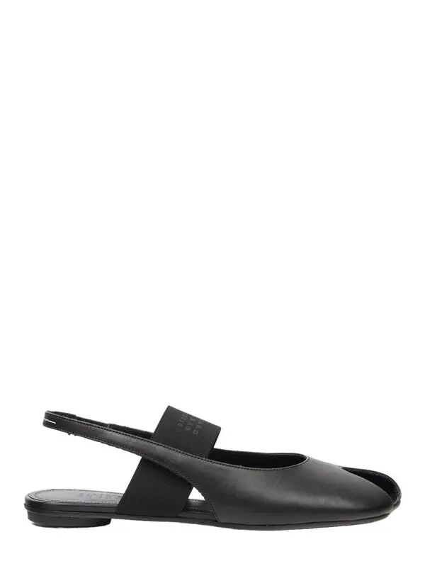 MAISON MARGIELA Leather Slingback Ballets - Black