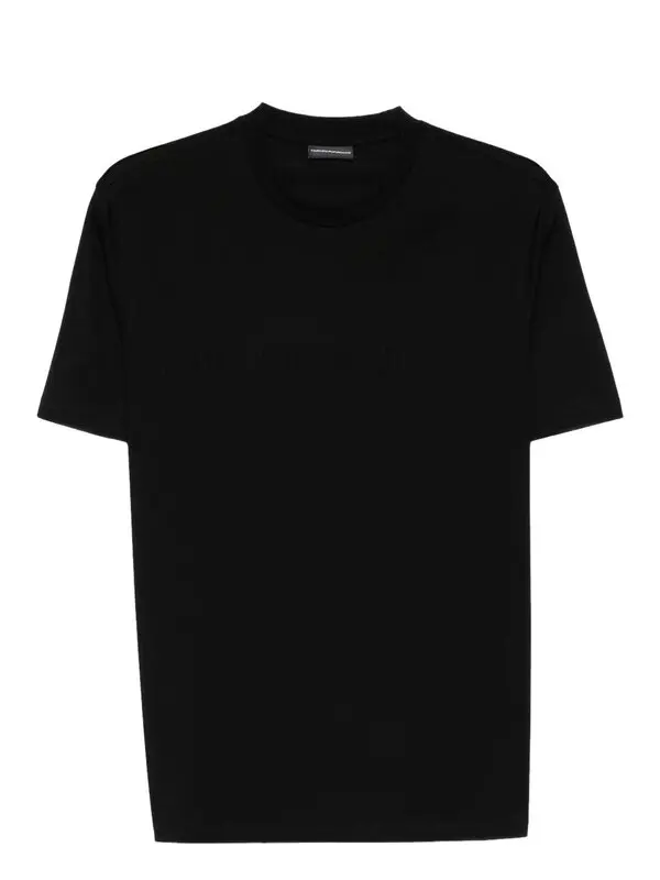 Emporio Armani Logo Cotton T-shirt - Black
