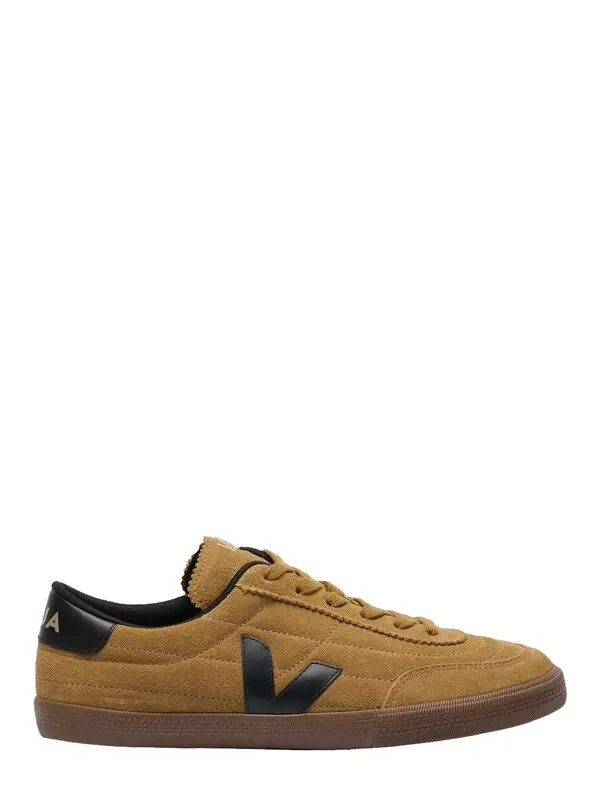 VEJA Panenka Quilted Suede Sneakers With Contrast Logo - Camel