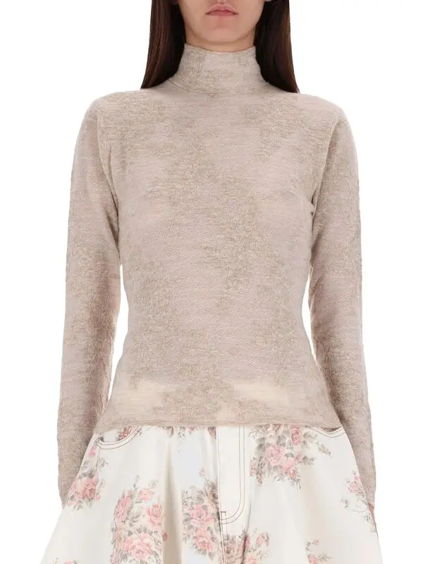 GANNI Sweater - Beige