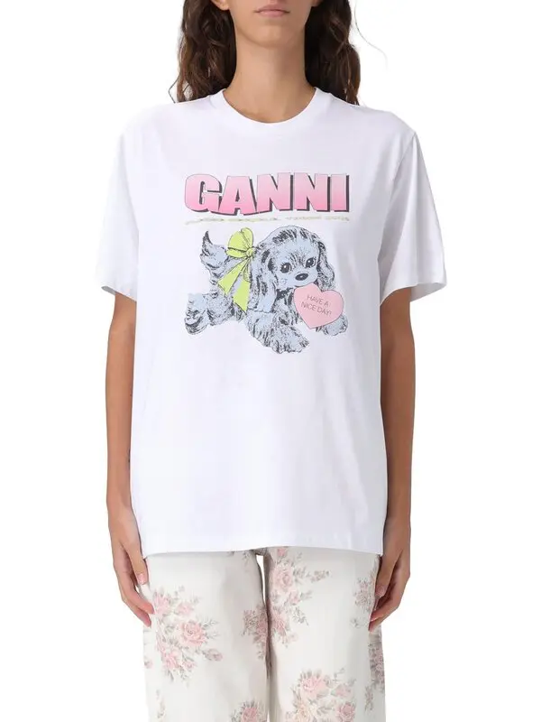 GANNI T-shirt - White