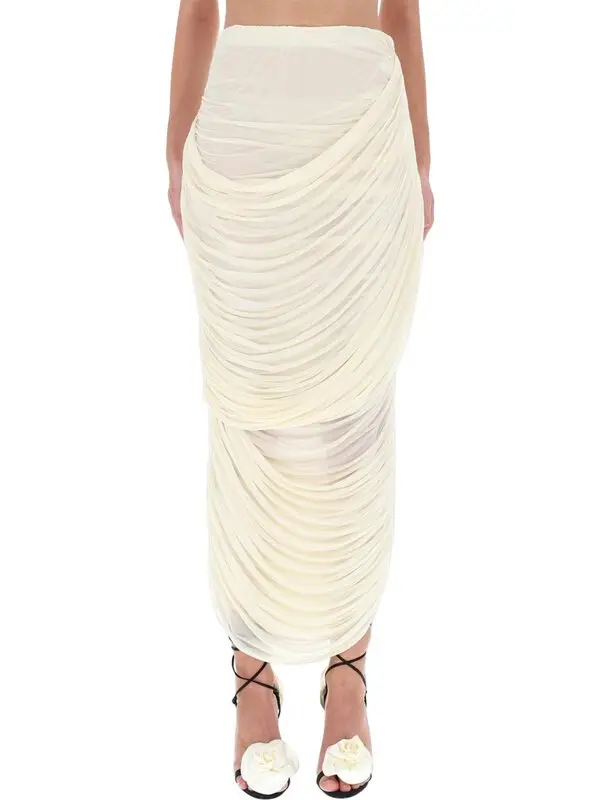 Magda Butrym Draped Skirt - Ivory