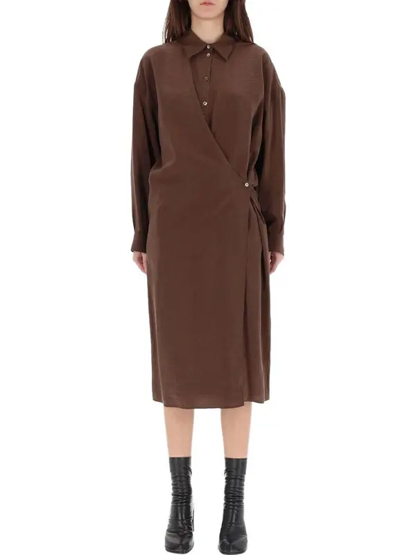 LEMAIRE Shirt Dress - Brown