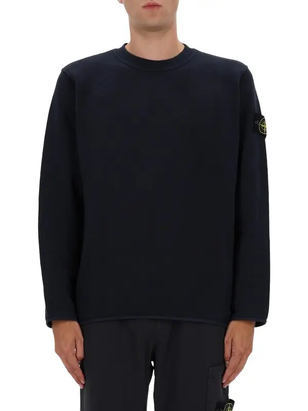 Stone Island Long Sleeve Sweater - Blue