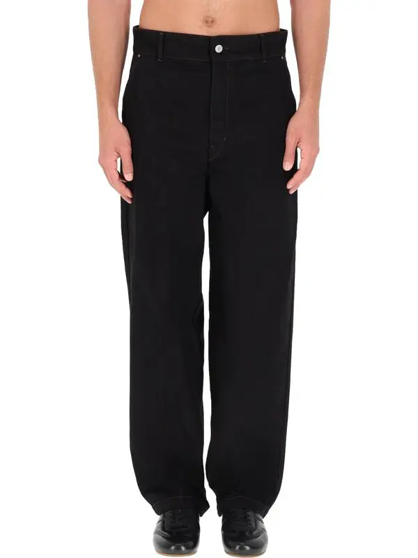 LEMAIRE Wide Leg Trousers - Black