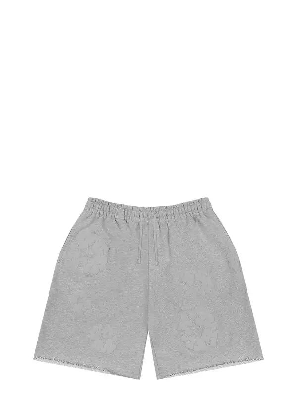 DENIM TEARS Mono Cotton Wreath Sweatshorts - Grey