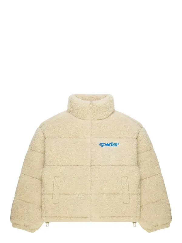 SP5DER Sherpa Puffer Jacket - Cream