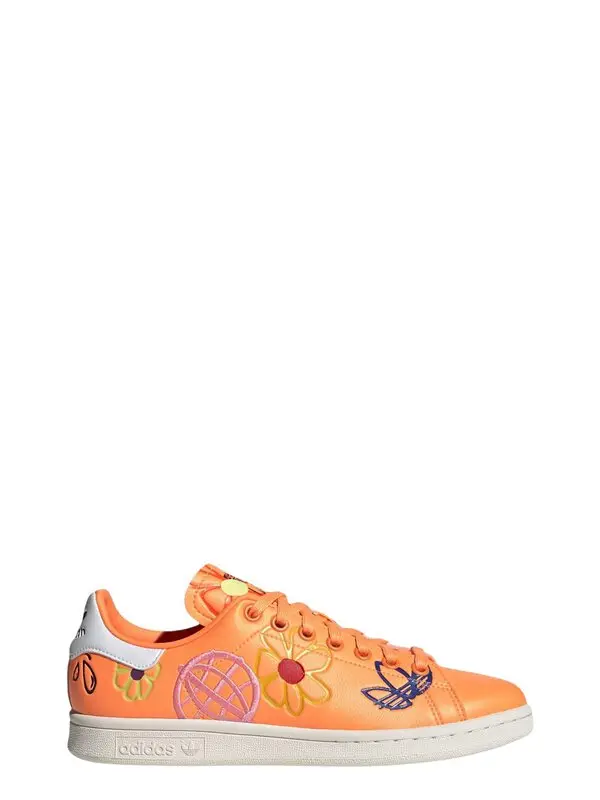Adidas Stan Smith 'hand Drawn Graphics' Sneakers - Orange