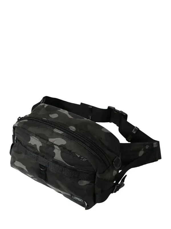 A BATHING APE X Porter Yoshida Waist Bag - Black