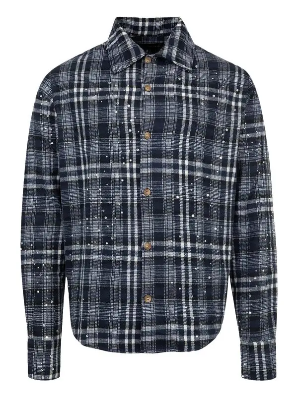 WHO DECIDES WAR BY EV BRAVADO Starry Night Flannel - Blue
