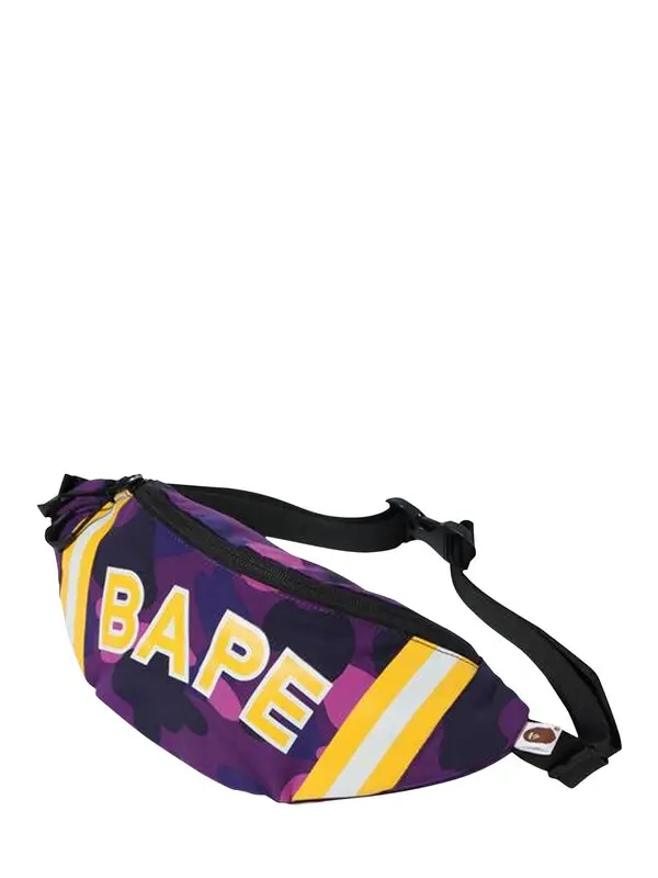 A BATHING APE Camo Waist Bag - Purple