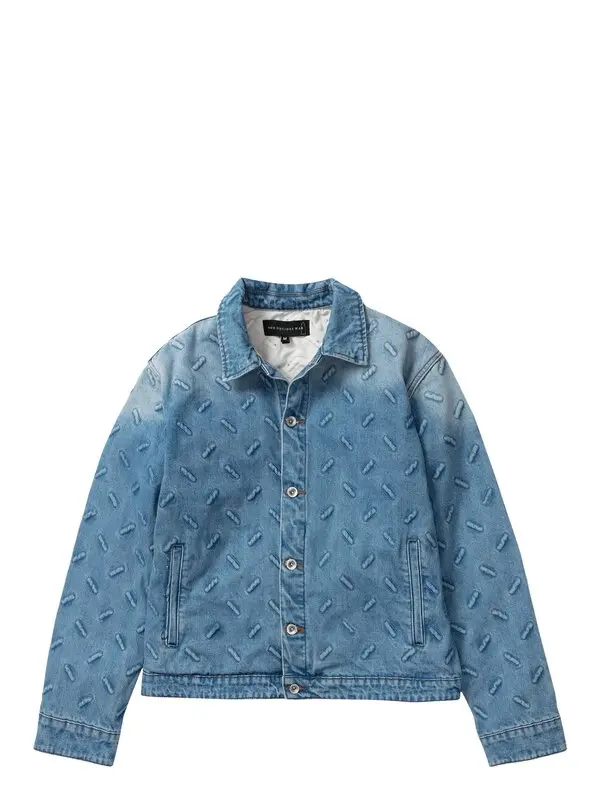 WHO DECIDES WAR BY EV BRAVADO Thread Plate Jacket - Blue