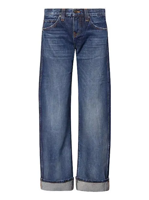 Khaite Karo Turn-up Straight-leg Jeans - Lykens