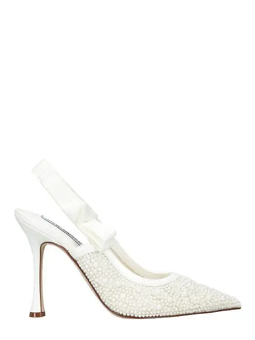 Steve Madden Brylie-p Mesh Slingbacks - White
