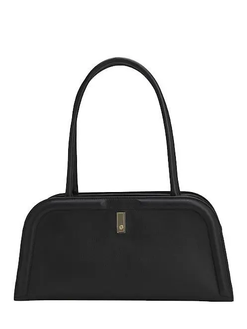 BOSS Ariell Leather Bowling Bag - Black
