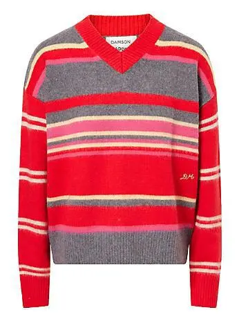 DAMSON MADDER Striped Wool Jumper - Multi