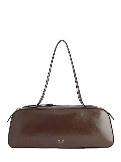 Khaite Kye Leather Shoulder Bag - Chestnut