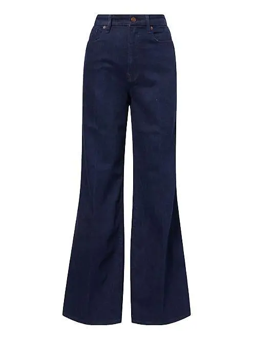 Good American Good Waist Wide-leg Denim Jeans - Indigo1153