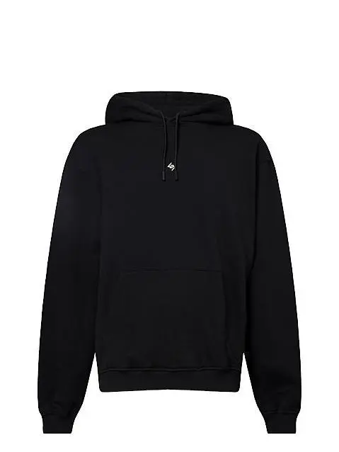 REPRESENT Graphic-print Cotton Hoody - Jet Black