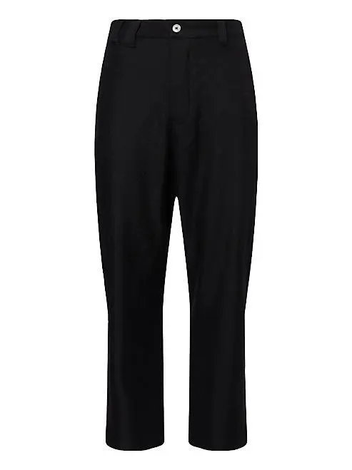THE ELDER STATESMAN Pashmina Norm Wide-leg Trousers - Black
