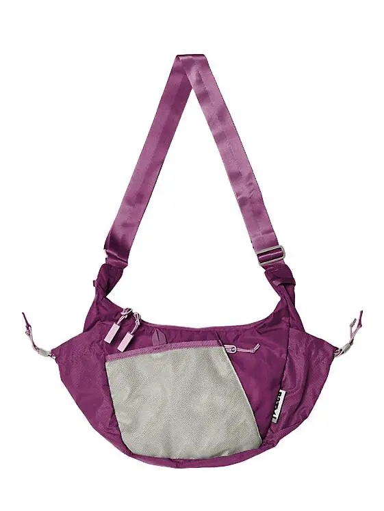 BABOON TO THE MOON Crescent Nylon Cross-body - Wildberry