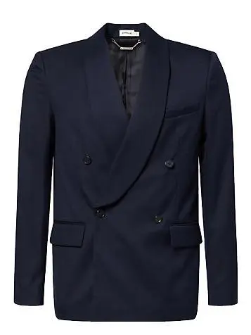 Simkhai Coleman Shawl-lapels Stretch-woven Blazer - Midnight