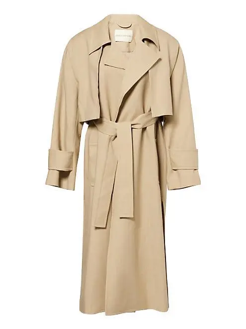 Camilla And Marc Omar Belted Wool Trench Coat - Sandstone