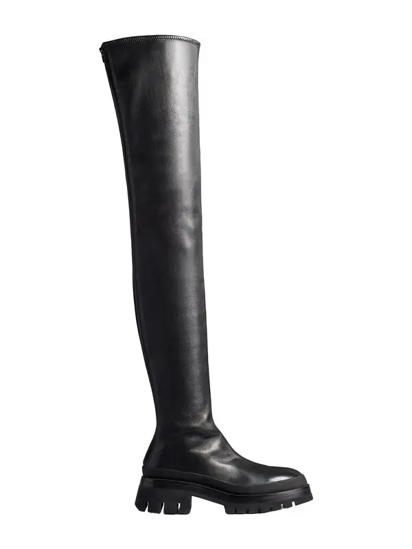 Khaite Fallon Over-the-knee Leather Boot - Black