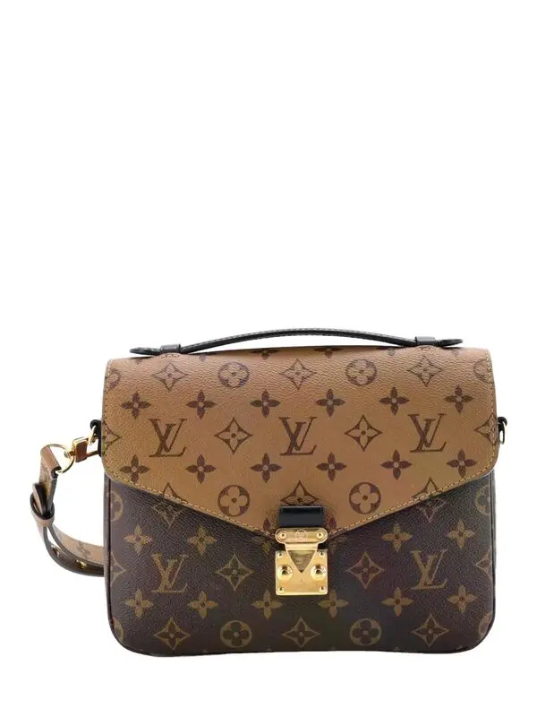 LOUIS VUITTON Pochette Metis Reverse Monogram Canvas Crossbody Bag - Brown