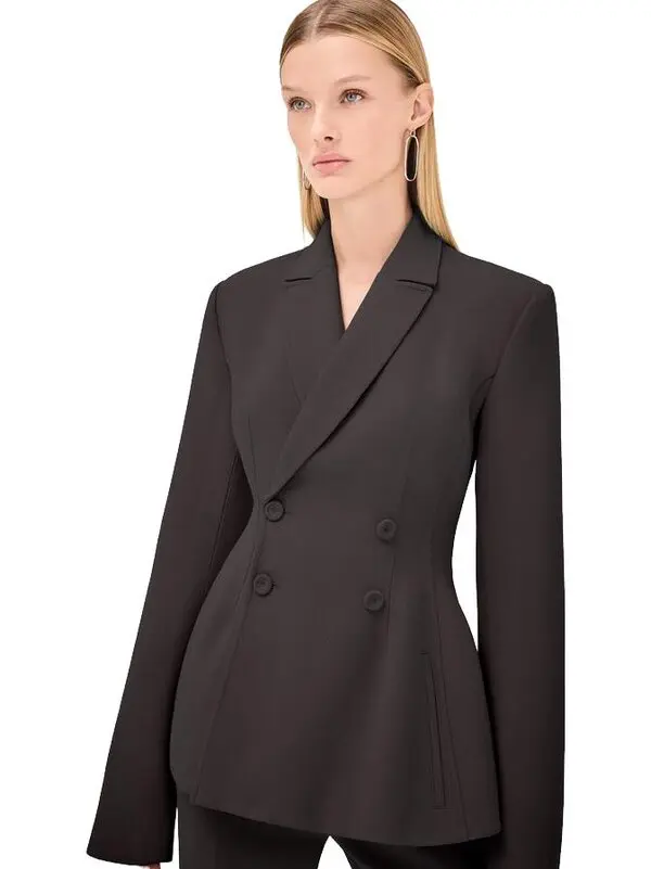 Alexis Helen Double-breasted Blazer - Black