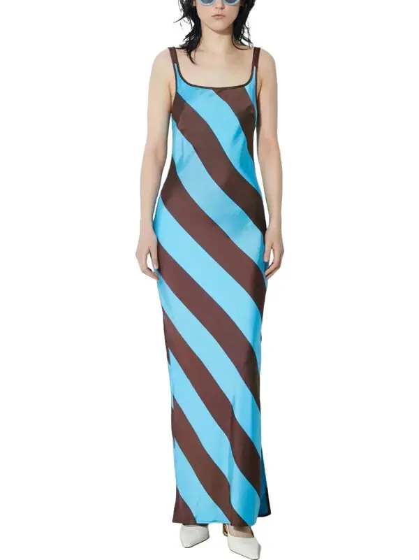SAMSOE SAMSOE Striped Maxi Dress - Blue