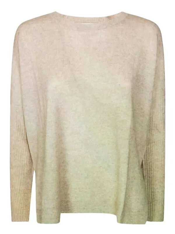 ABSOLUT CASHMERE Cecilia Ribbed-sleeve Sweater - Neutrals