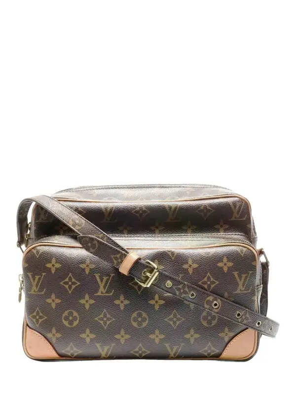 LOUIS VUITTON 2009 Nile Monogram Zip-up Shoulder Bag - Brown