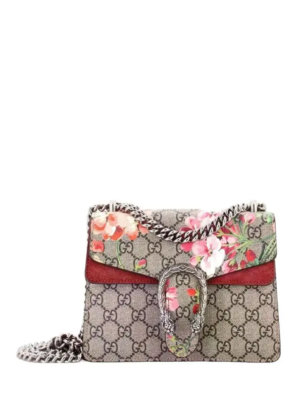 Gucci Dionysus Blooms Print Mini Shoulder Bag - Brown