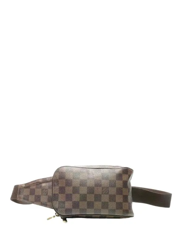 LOUIS VUITTON 2000 Geronimos Damier Shoulder Bag - Brown