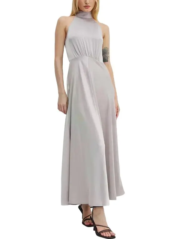SAMSOE SAMSOE Rheo Bow Halterneck Dress - Grey