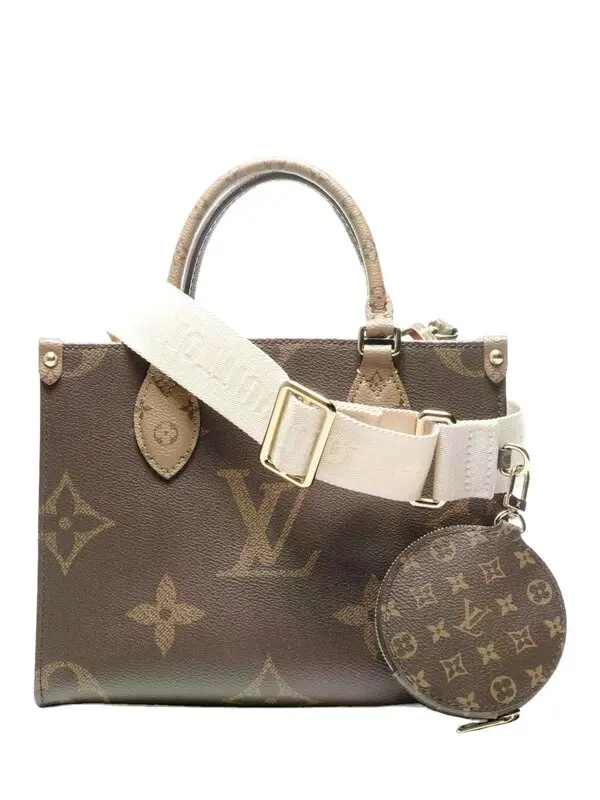 LOUIS VUITTON 2021-2025 On The Go Pm Monogram Tote - Brown