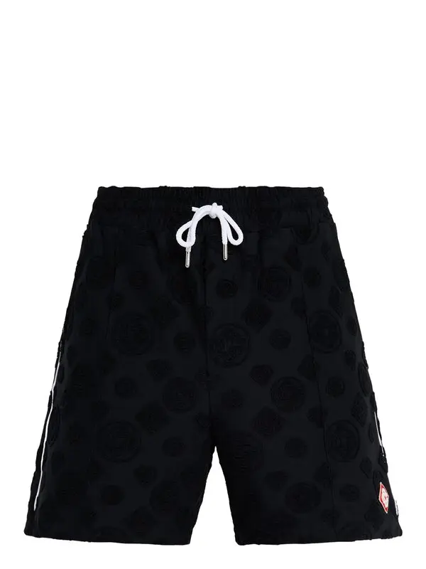 Casablanca Monogram Jacquard Towelling Shorts - Black