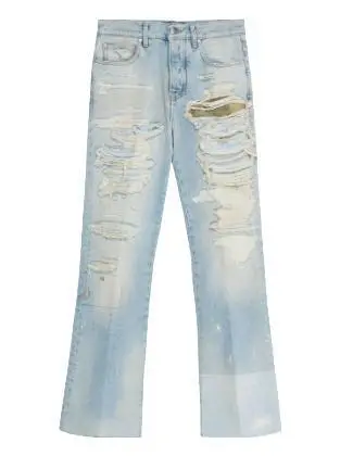 Amiri Repaired Bootcut Jeans - Mst Indigo