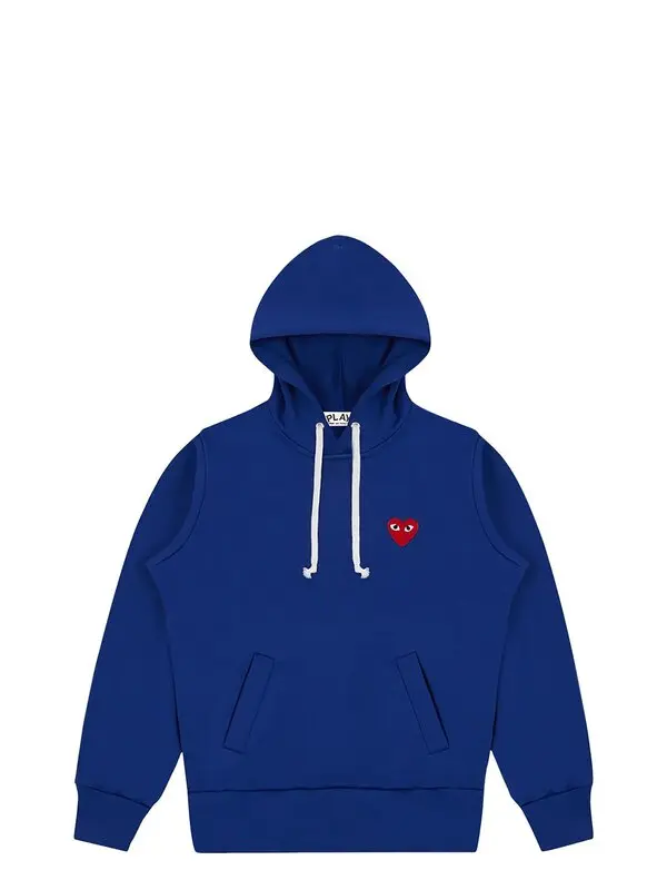 Comme Des Garçons Play Heart Pullover Hoodie - Navy